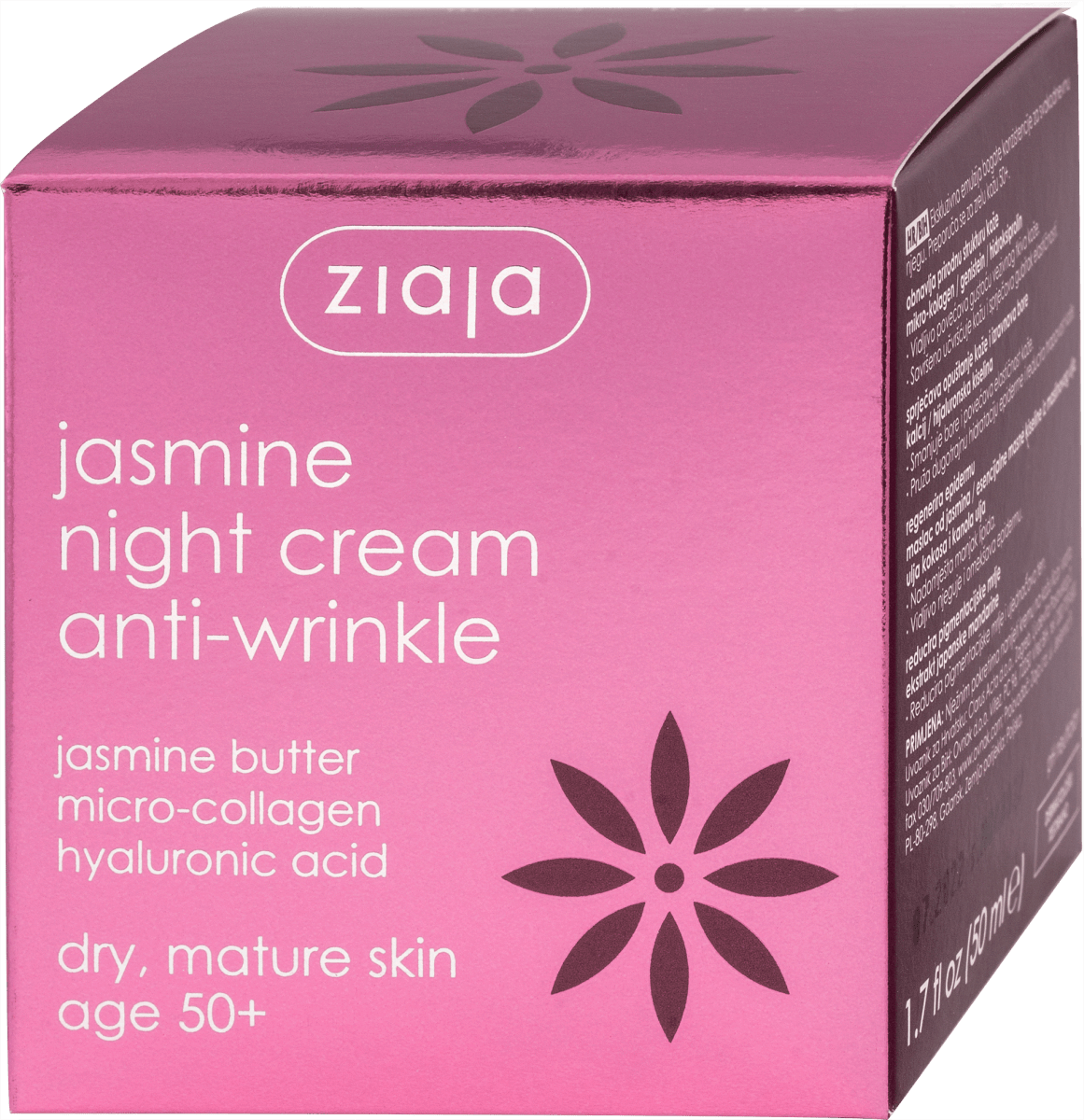 Ziaja jasmine noćna krema za lice protiv bora 50+, 50 ml | dm.hr