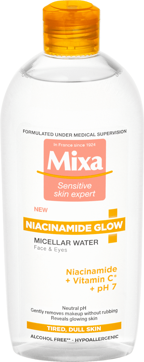 Mixa Micelárna voda Niacinamide Glow, 400 ml nakupujte vždy výhodne ...
