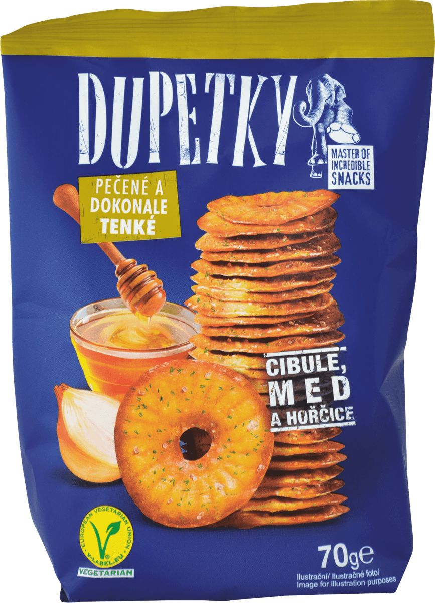 DUPETKY Pečené krekry horčica med a cibuľa, 70 g nakupujte vždy výhodne ...