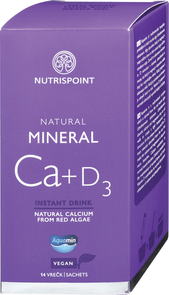 NUTRISPOINT Instant napitek Natural Mineral Ca + D3, 51,8 g | dm.si