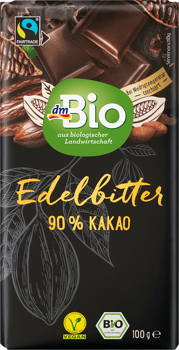 dmBio Schokolade Edelbitter 90%, 100 g dauerhaft günstig online kaufen ...