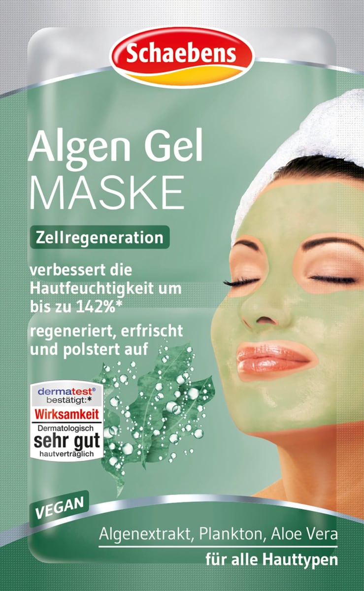 Schaebens Gesichtsgelmaske Algen (2x5 ml), 10 ml dauerhaft günstig online kaufen | dm.de