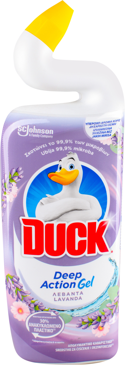 DUCK Deep Action Gel tečnost za čišćenje WC šolje - lavanda, 750 ml ...