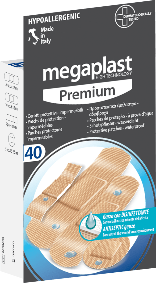 megaplast Cerotti Premium assortiti, 40 pz Acquisti online sempre convenienti | dm Italia