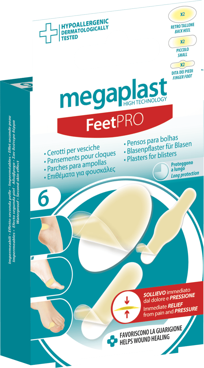 megaplast Cerotti assortiti per vesciche ai piedi, 6 pz Acquisti online ...