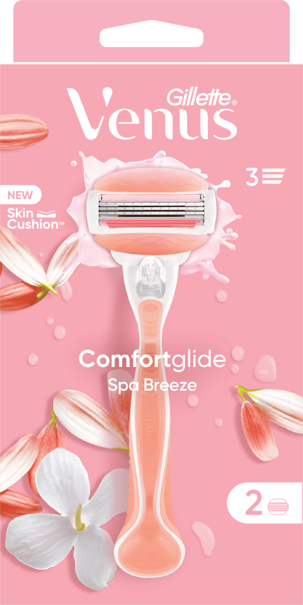 Gillette Venus Venus Comfortglide Spa Breeze rasoio da donna + 2 ...