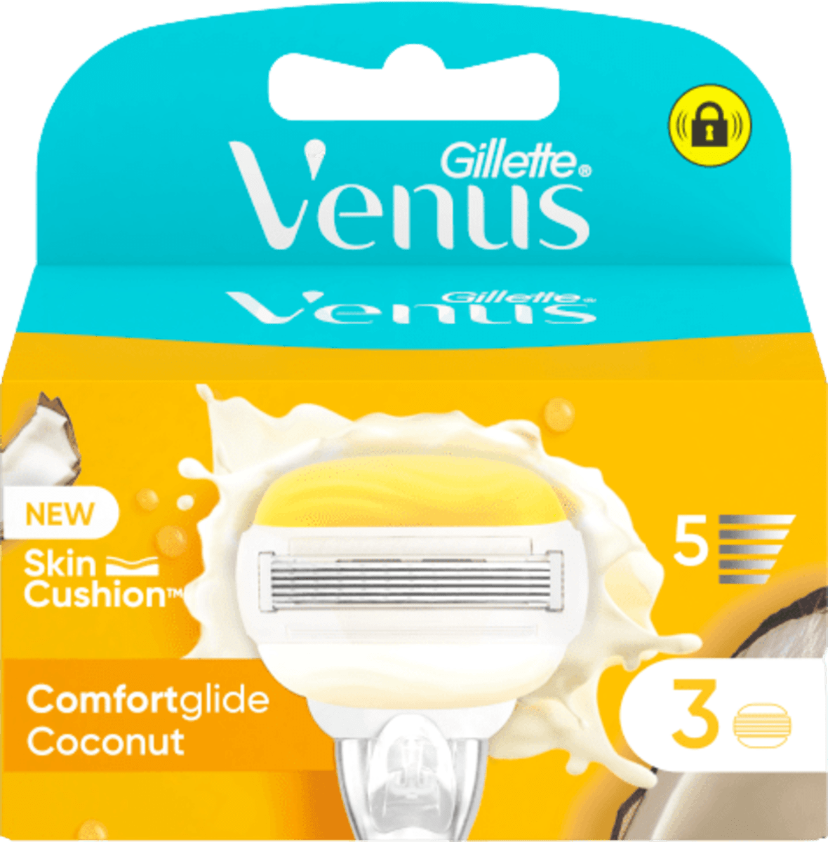 Gillette Venus Venus Coconut 3 lamette di ricambio per rasoio donna, 3 ...