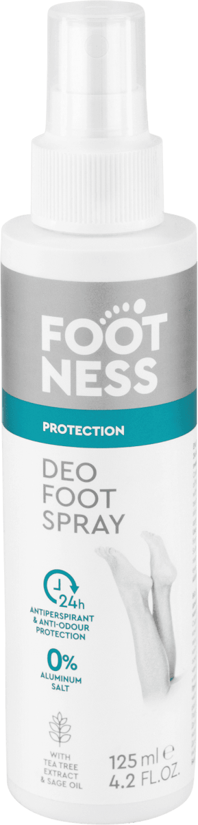 FOOTNESS Спрей за крака, 125 ml Пазарувай трайно изгодно онлайн