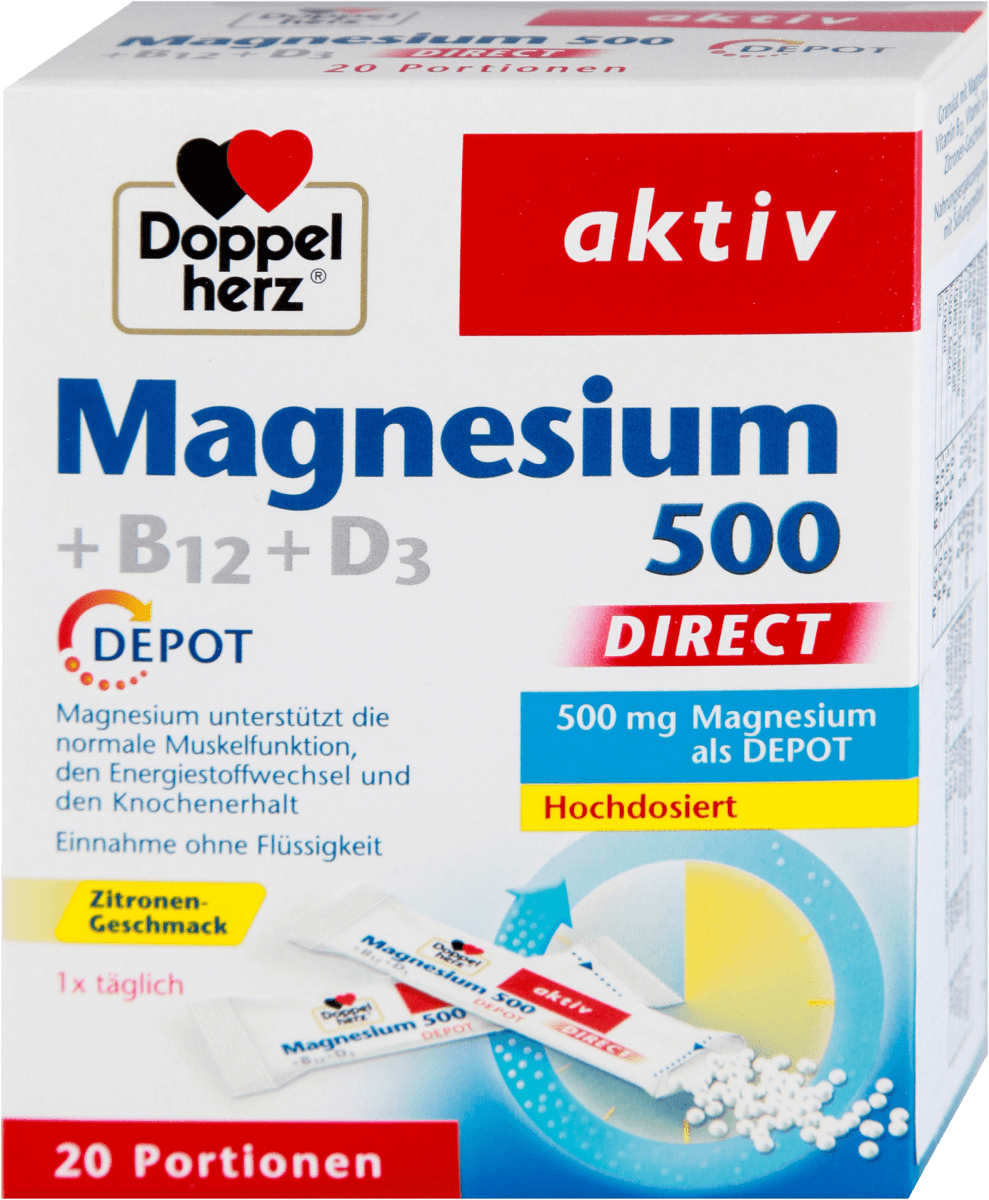 Doppelherz Magnesium+B12+D3 DIRECT, 20 kom povoljna online kupovina | dm.rs