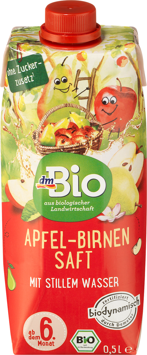 dmBio Bio alma- és körtelé vízzel, 6. hónapos kortól, 500 ml | dm.hu