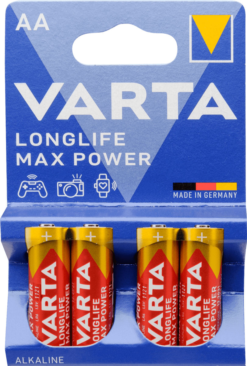 Varta Longlife MAX power elem AA, 4 db | dm.hu