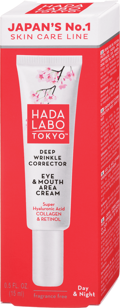 Hada Labo Tokyo Anti-age krema za predel okoli ustnic in oči, 15 ml | dm.si