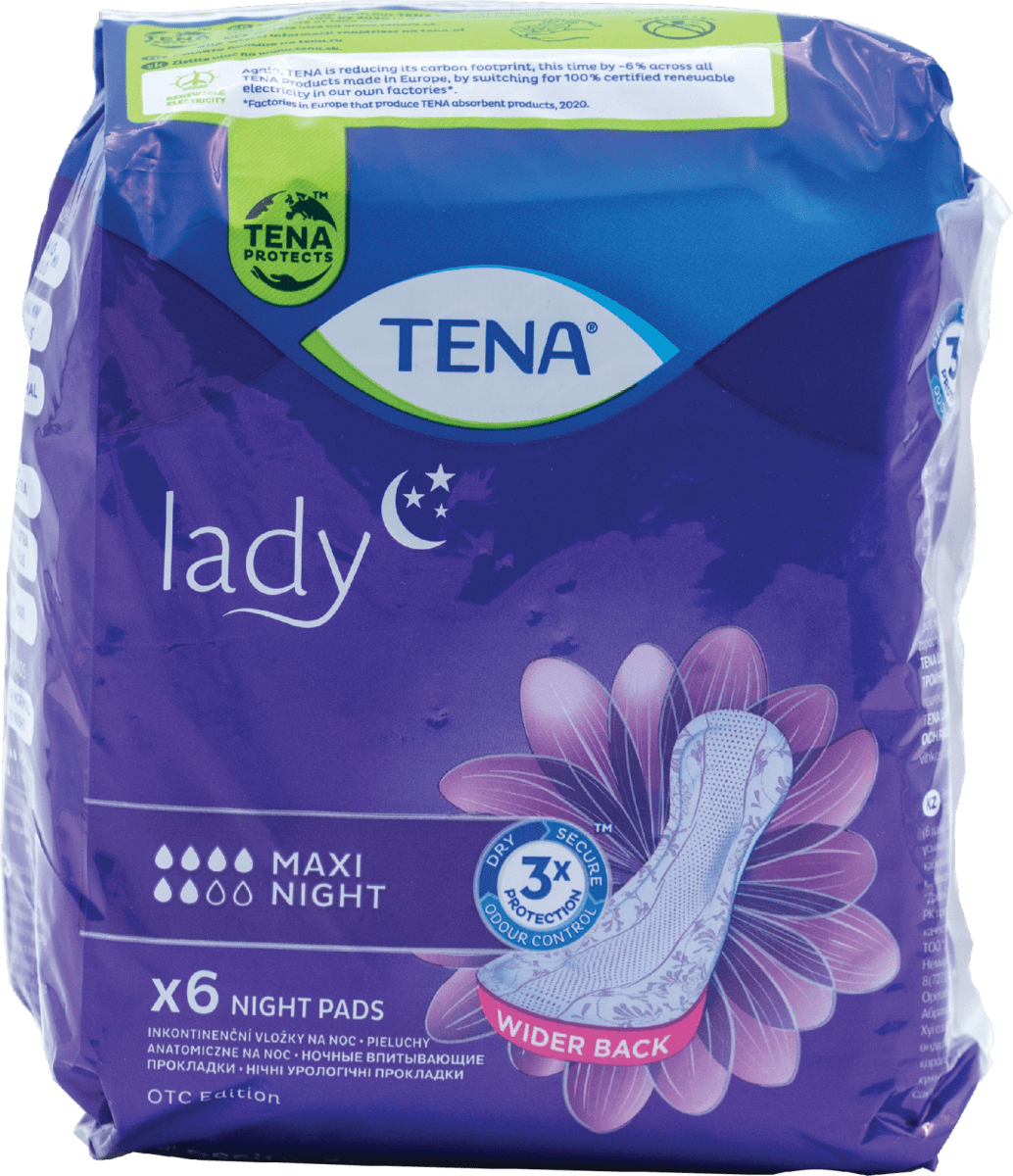 TENA Lady ulošci za inkontinenciju - Maxi night, 6 kom. kupujte online po uvijek povoljnim ...