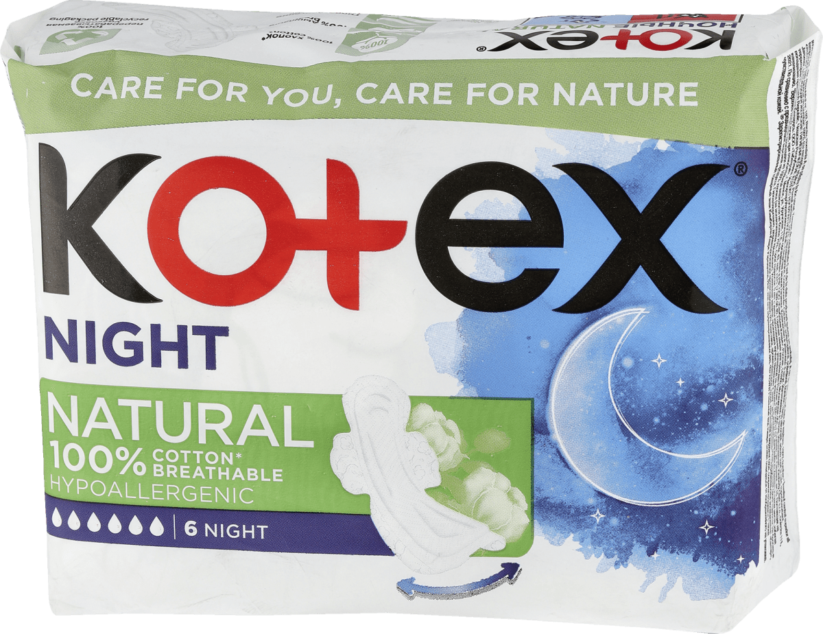 Kotex Podpaski Natural EVE Single OVN, 6 szt. kupuj online, zawsze w ...