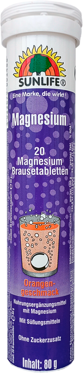Sunlife Šumeće tablete, magnezijum, 20 kom povoljna online kupovina | dm.rs