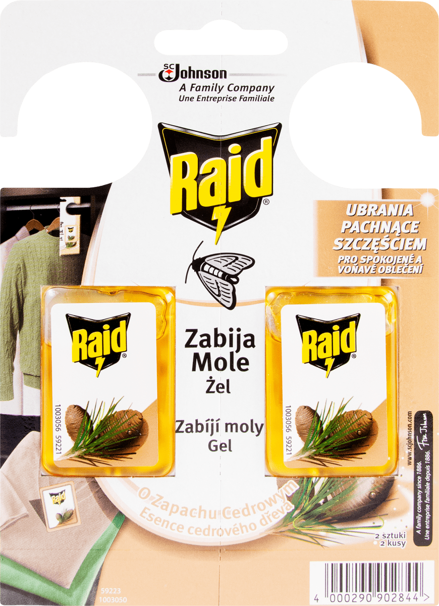 Raid gel proti molům s vůní cedru, 2 ks | dm.cz
