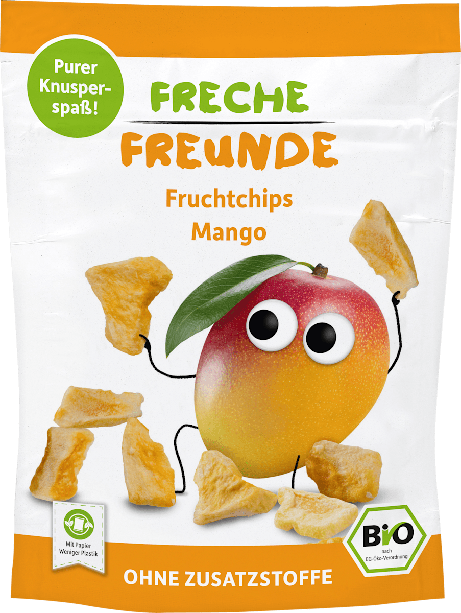 Freche Freunde Kindersnack Fruchtchips Mango ab 3 Jahren, 14 g ...