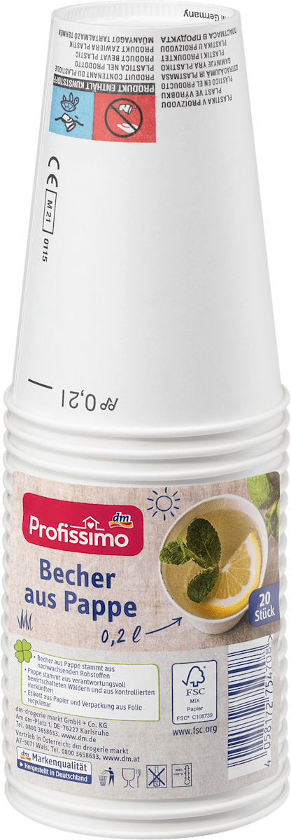 Profissimo kelímky, 20 ks | dm.cz