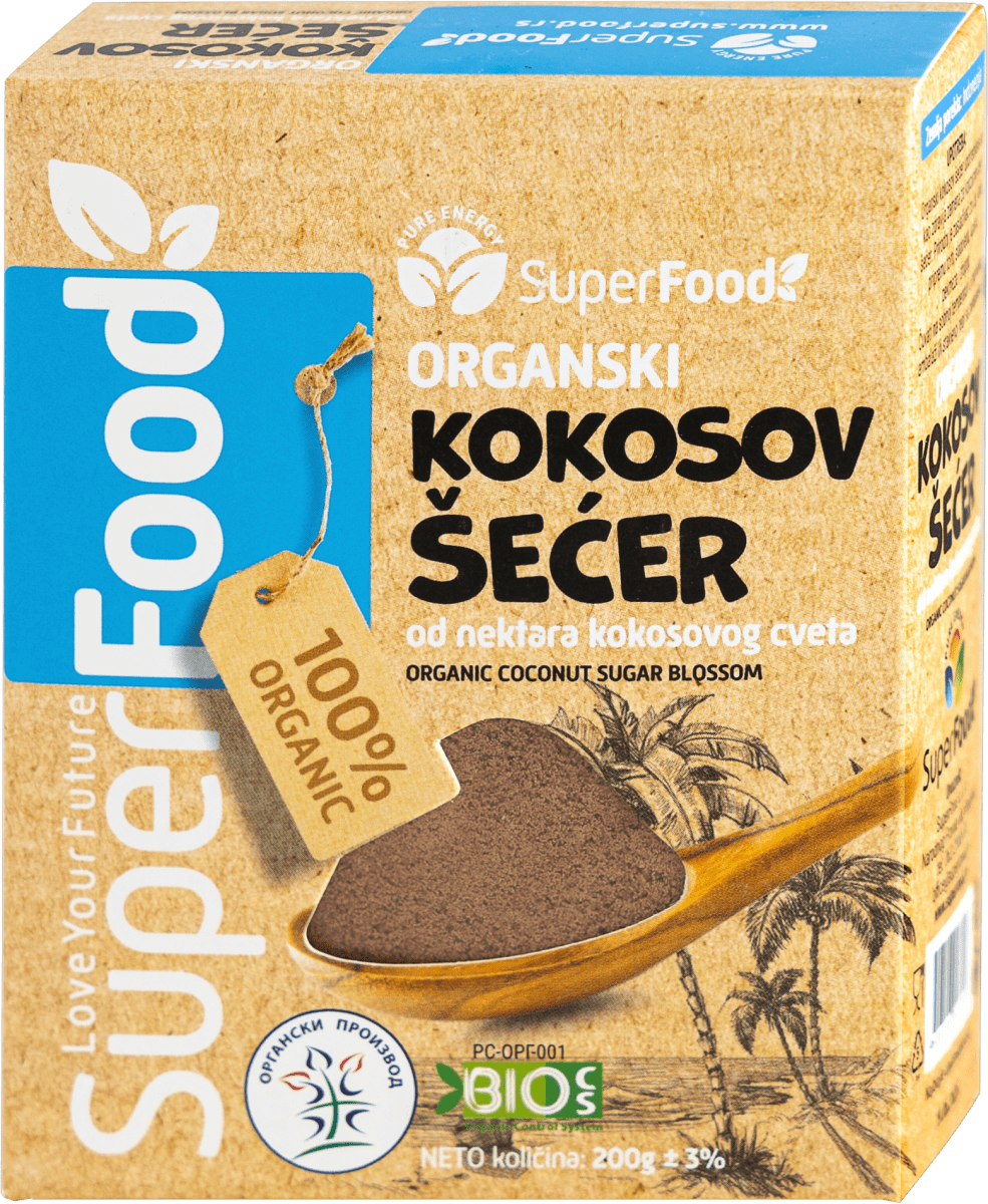 SUPERFOOD KOKOSOV ŠEĆER, 200 g povoljna online kupovina | dm.rs