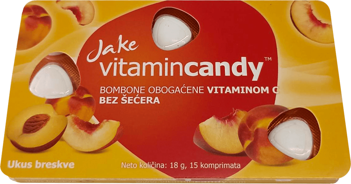Jake vitamincandy - breskva, 18 g povoljna online kupovina | dm.rs
