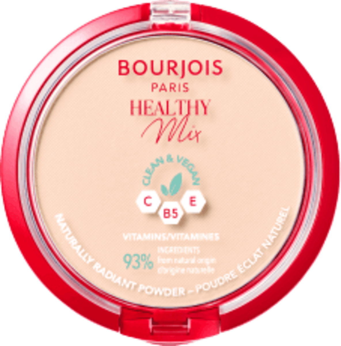 BOURJOIS PARIS Healthy Mix Clean&Vegan kompaktni puder – 01 Ivory, 10 g ...