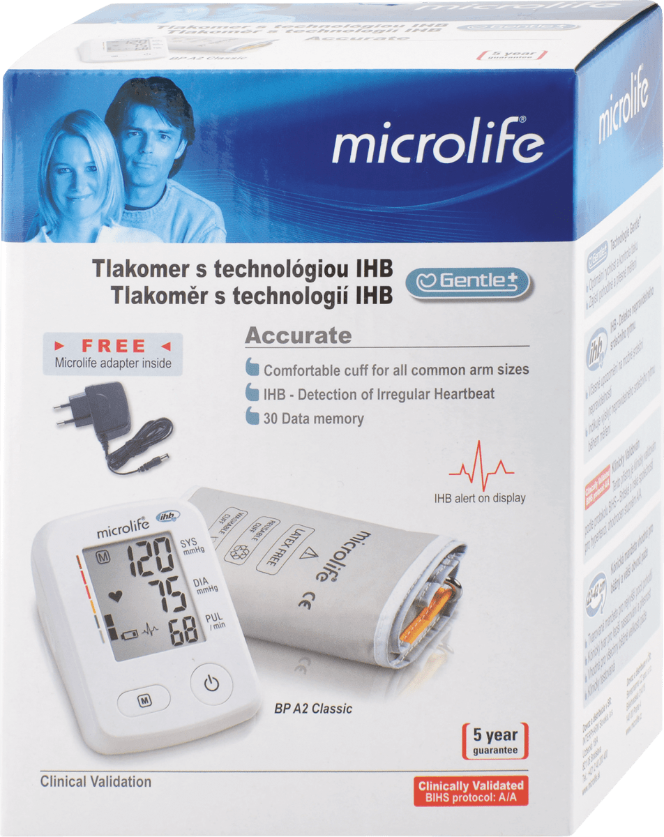 microlife Tlakomer s technológiou IHB Accurate BP A2 Classic, 1 ks ...