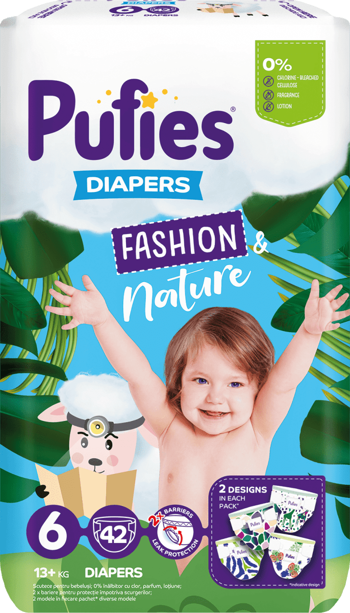 Pufies FASHION&nature pelene, veličina 6 (13+kg), 42 kom povoljna ...