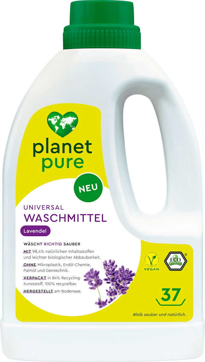 Planet Pure Universal Waschmittel Lavendel, 37 Wl | dm.at