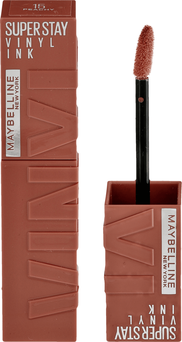 Maybelline New York Pomadka do ust Super Stay Vinyl Ink PEACHY 15, 4,2 ...
