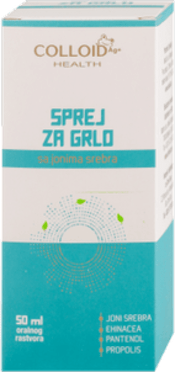 COLLOID SPREJ ZA GRLO - sa jonima srebra, 50 ml povoljna online ...