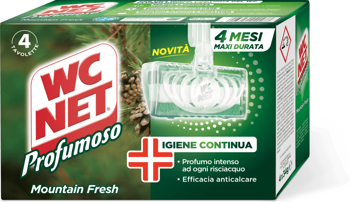 WC NET Tavolette WC profumoso mountain fresh, 4 pz Acquisti online ...