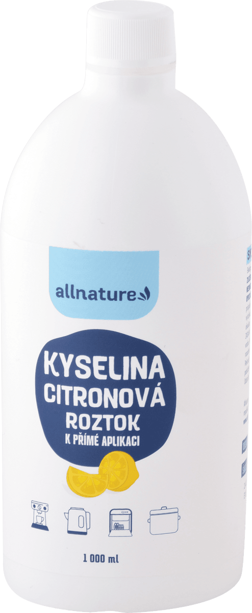 Allnature Kyselina citrónová roztok, 1 l nakupujte vždy výhodne online ...