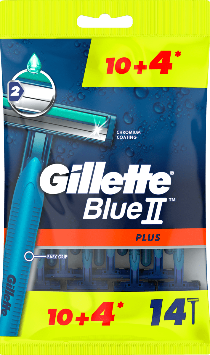 Gillette BlueII Plus jednorázová holítka, 14 ks | dm.cz