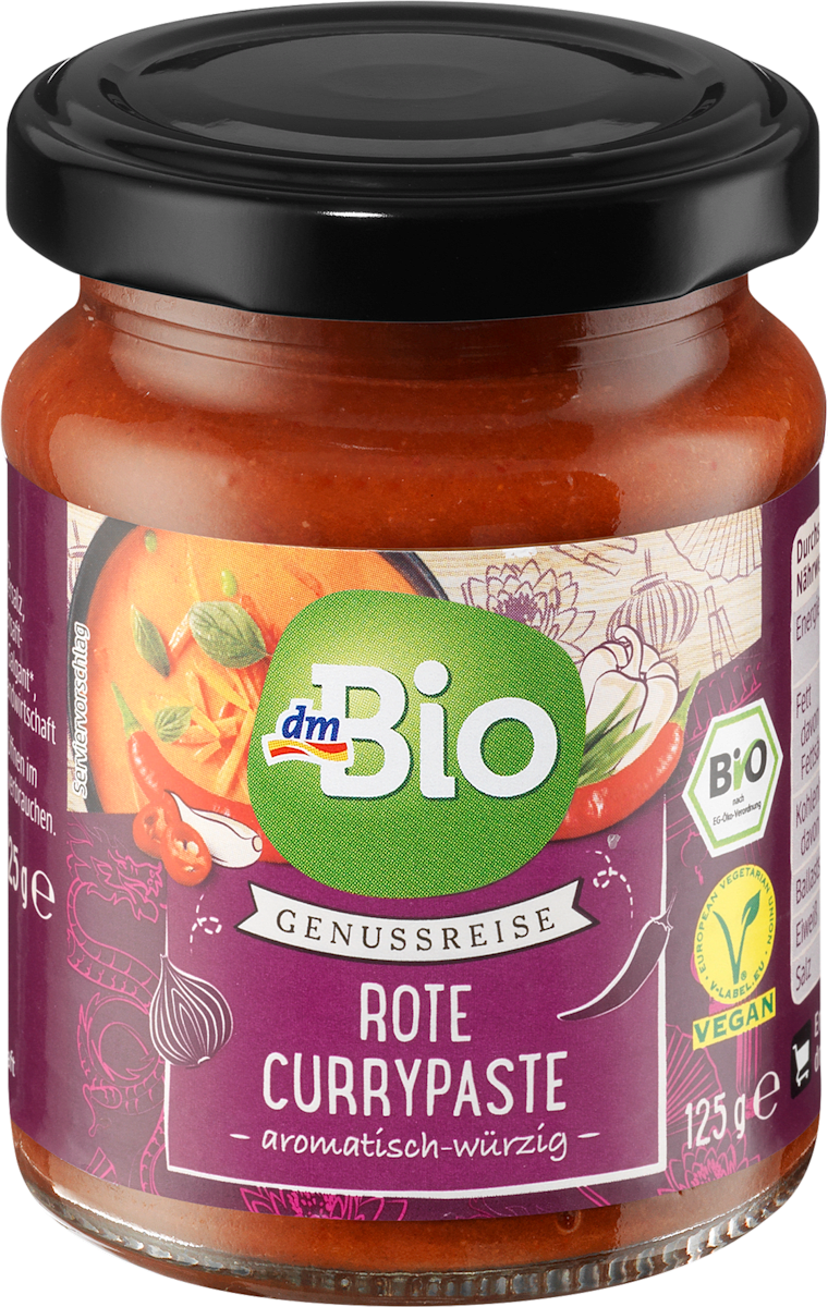 dmBio Pastă de curry roșu, 125 g cumpără permanent online la un preț ...