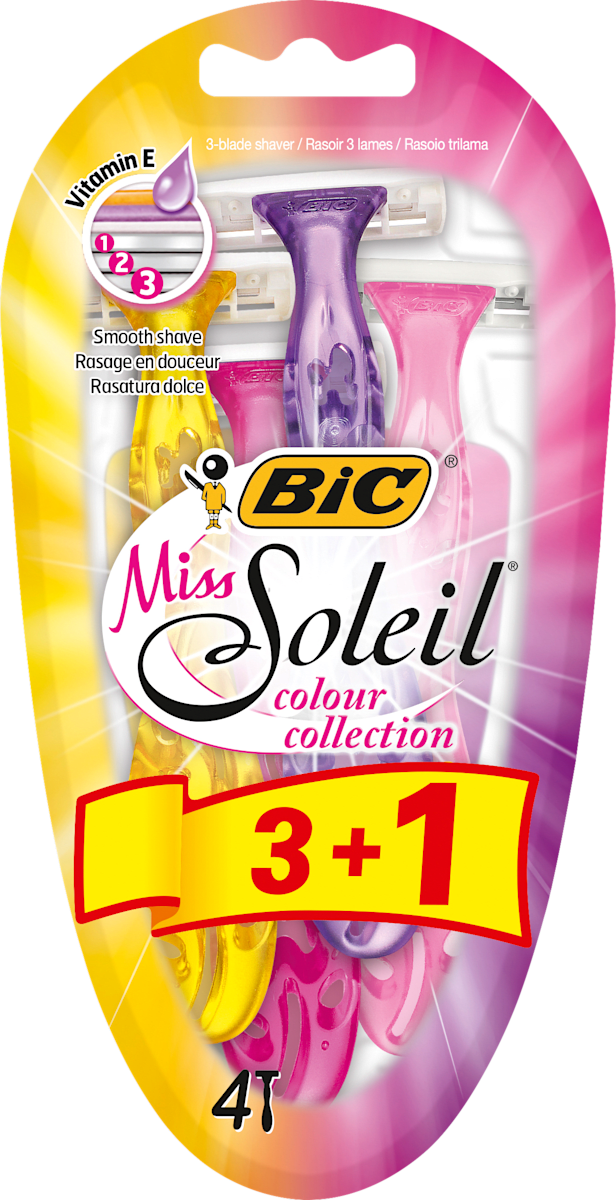 BIC Damski brivnik za enkratno uporabo Miss Soleil, 4 kos | dm.si