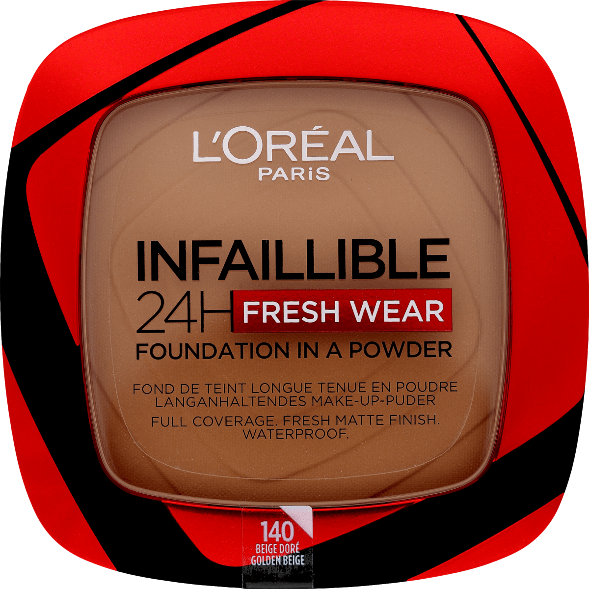 L'ORÉAL PARIS INFAILLIBLE 24H FRESH WEAR puder u kamenu – 140 Golden ...