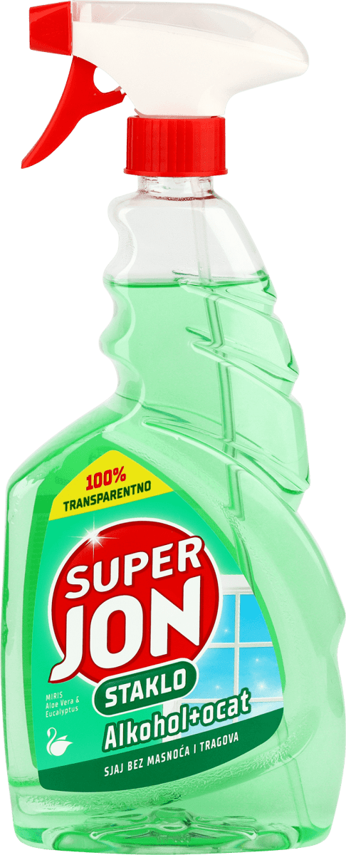 SUPER JON Sredstvo za čišćenje stakla Aloe Vera & Eucalyptus, 650 ml ...