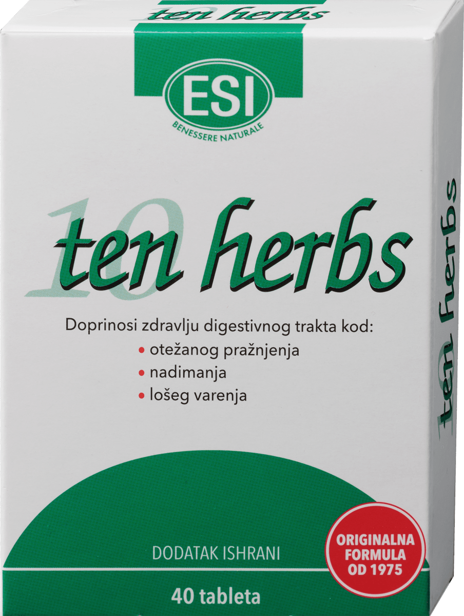 ESI Ten Herbs prirodni laksativ, 40 kom povoljna online kupovina | dm.rs