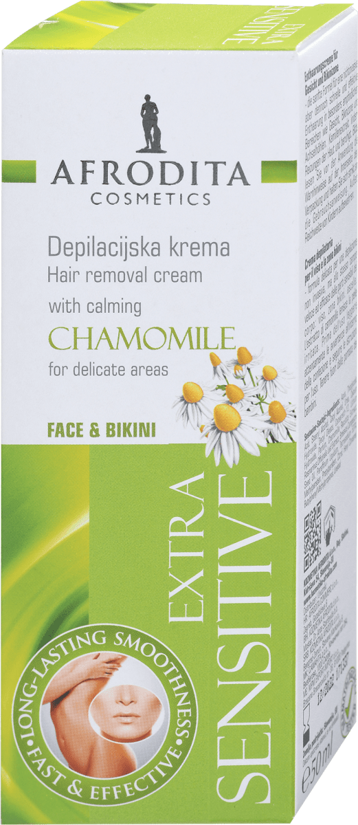 AFRODITA Extra Sensitive depilacijska krema za lice i bikini, 50 ml ...