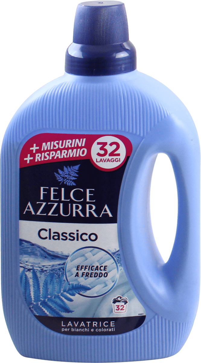 FELCE AZZURRA Detersivo lavatrice classico per bianchi e colorati, 1,59 ...