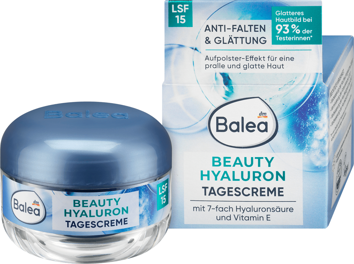Balea Beauty Hyaluron dnevna krema za lice SPF 15, 50 ml kupujte online ...