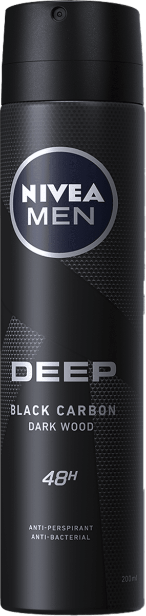 NIVEA MEN Deodorant spray DEEP bărbați, 200 ml cumpără permanent online ...