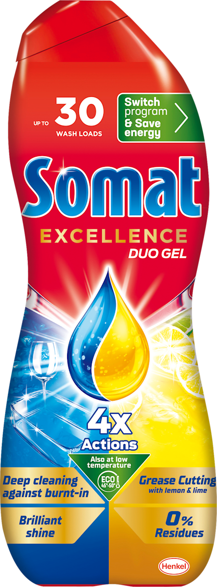 Somat Гел за съдомиялна Excellence Duo 540 Ml Пазарувай трайно изгодно