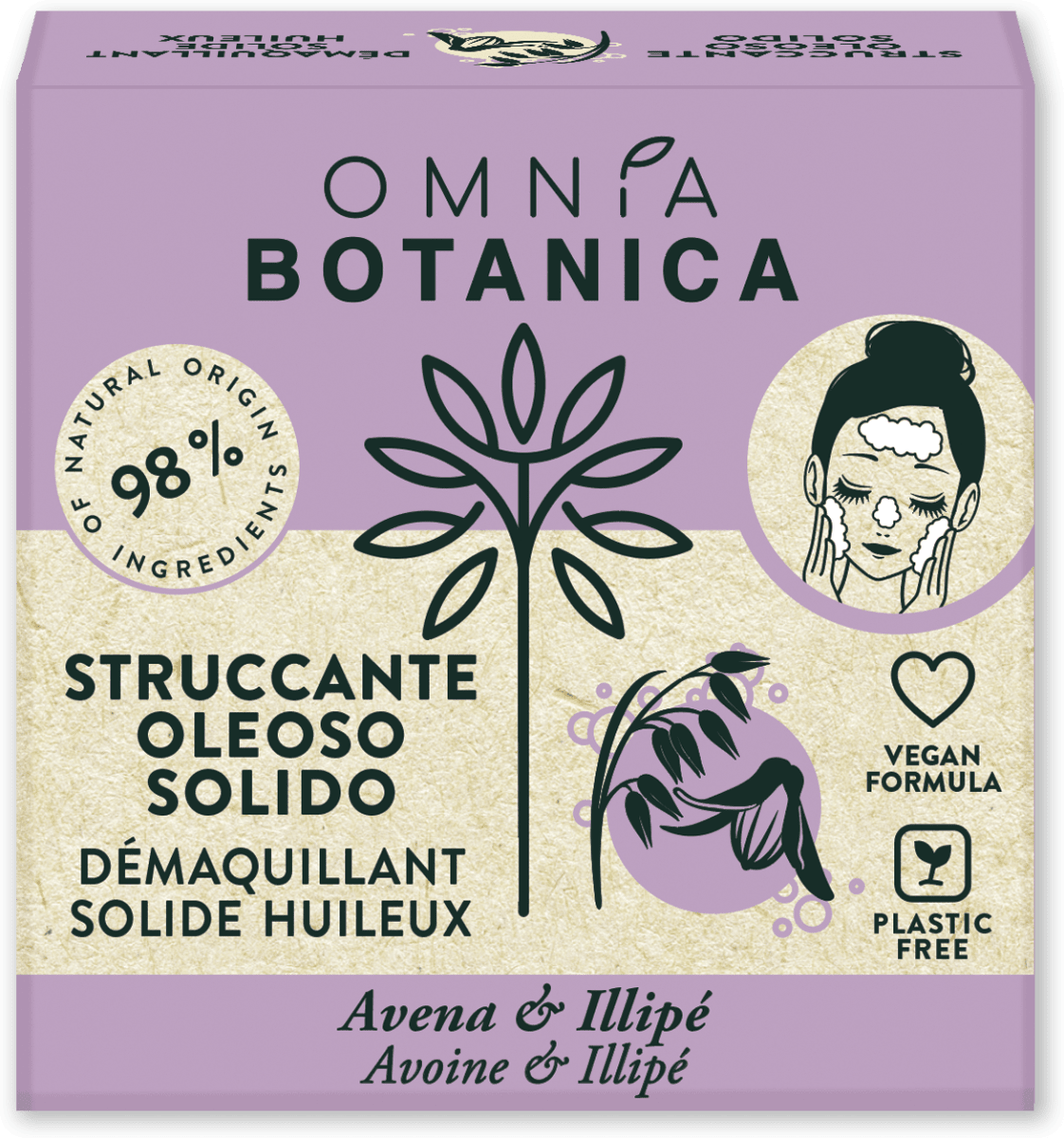 OMNIA BOTANICA Struccante oleoso solido avena e illipé, 50 g Acquisti online sempre convenienti ...