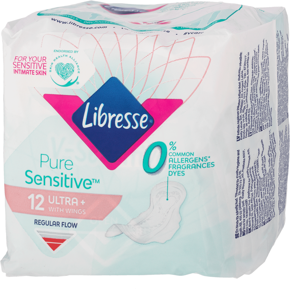 Libresse Pure Sensitive Ultra ulošci s krilcima, 12 kom. | dm.hr