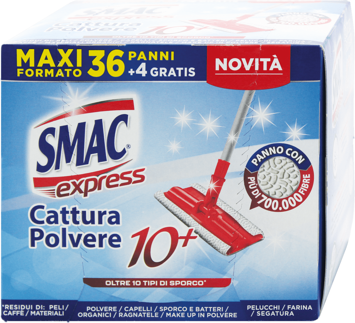 Smac Panni cattura polvere multiuso, 40 pz Acquisti online sempre ...