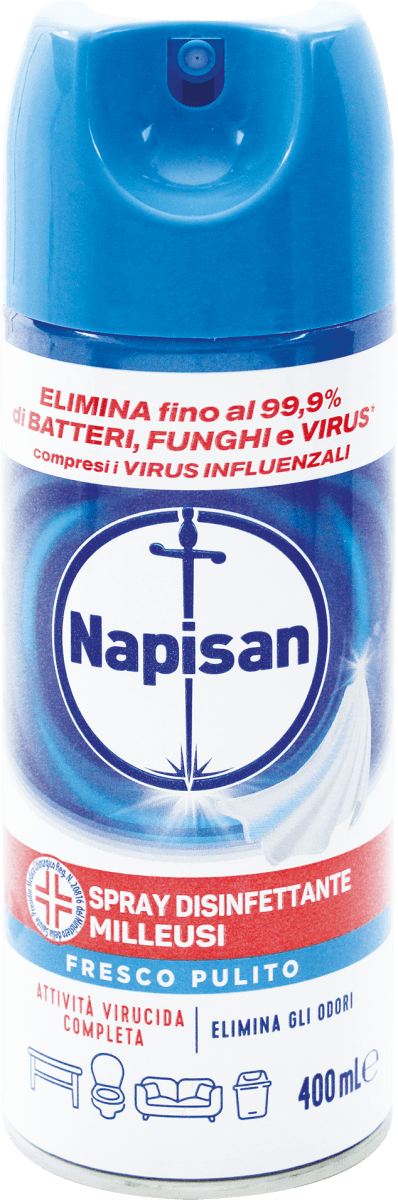 Napisan Spray disinfettante fresco pulito milleusi, 400 ml Acquisti ...