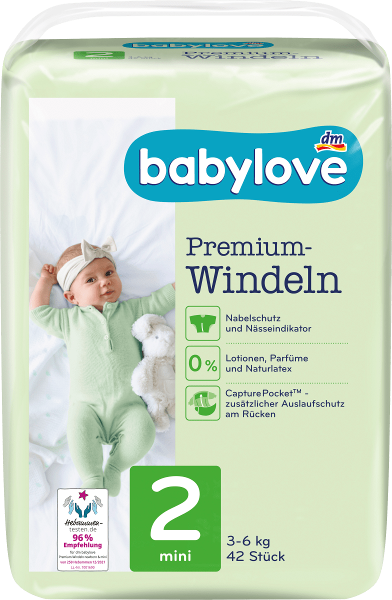 babylove Premium pelene mini vel. 2 (3 – 6 kg), 42 kom. | dm.hr