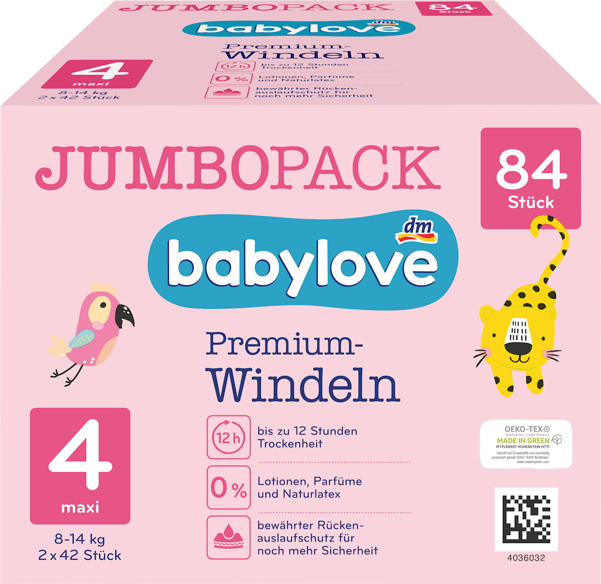 babylove Windeln Premium Gr. 4 Maxi (8-14 kg), Jumbo Pack, 84 St ...
