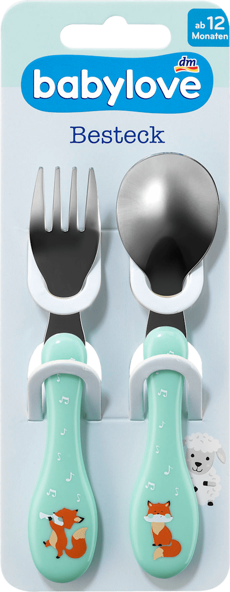 babylove Pribor za jelo - dvodelni set: kašika i viljuška, više vrsta ...